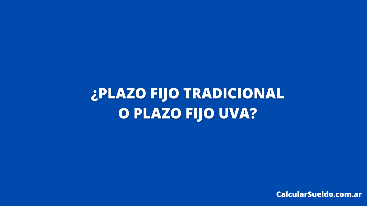 Inversiones: El plazo fijo tradicional le vuelve a ganar al plazo fijo ...